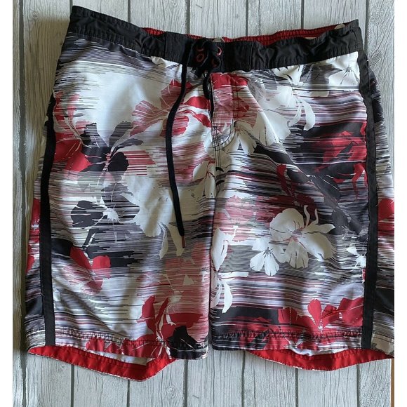 Speedo | Swim | Speedo Mens Bathing Suit Sz Medium Swimsuit Red Black ...